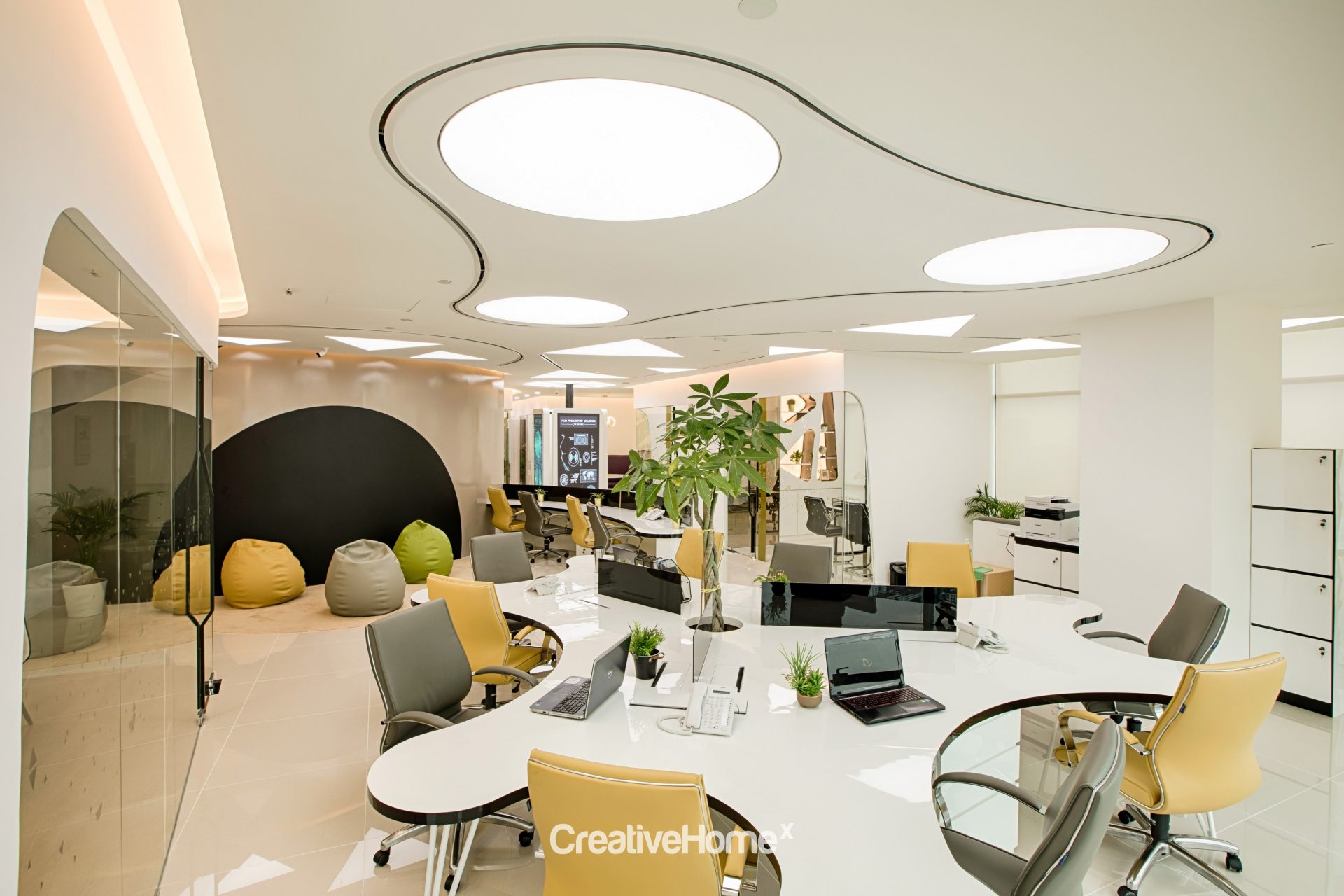 Trendy Office Designed for Maximum Productivity: GI Design - Creativehomex