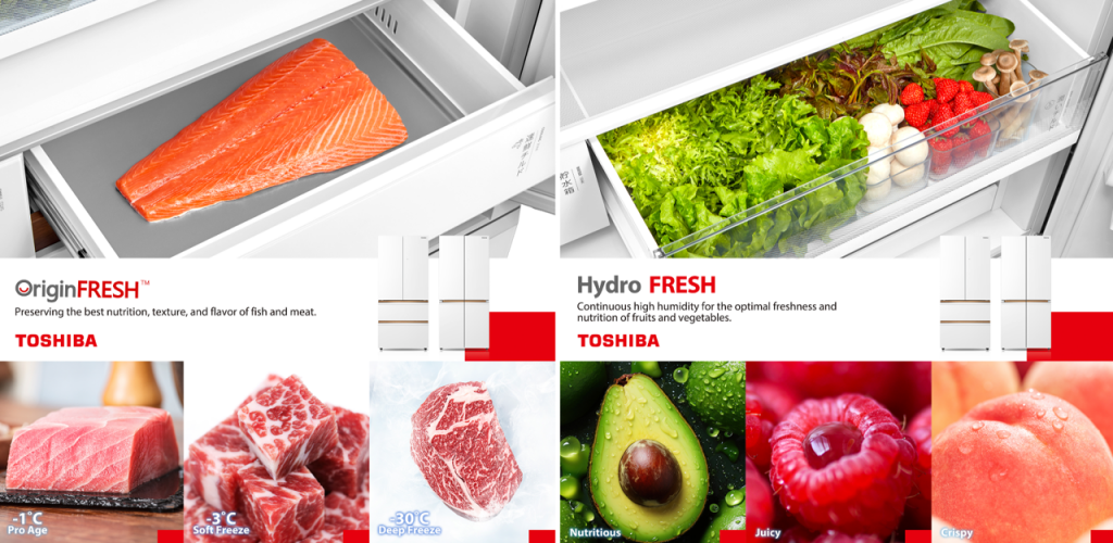 Artistry of Freshness: Discover the All-New Toshiba Japandi Fridge ...